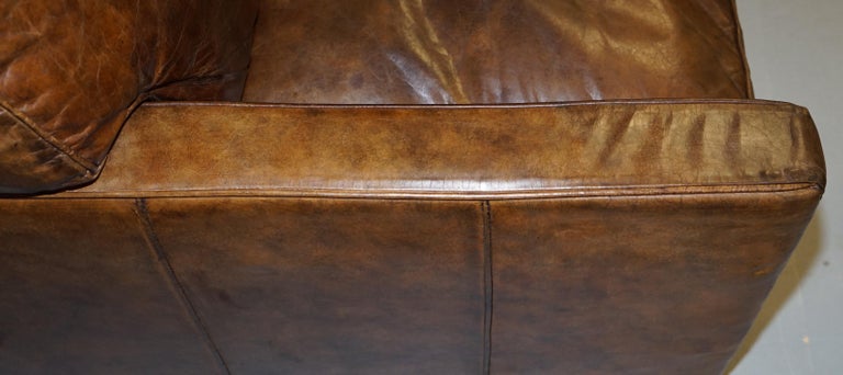 Timothy Oulton Viscount William Halo Three Seat Leather Sofa Part Set ...