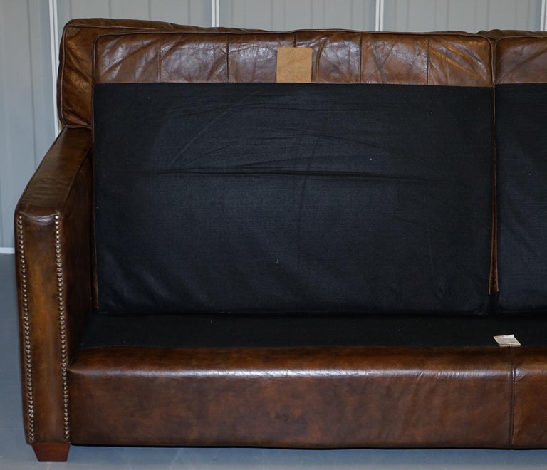 Timothy Oulton Viscount William Halo Three Seat Leather Sofa Part Set ...