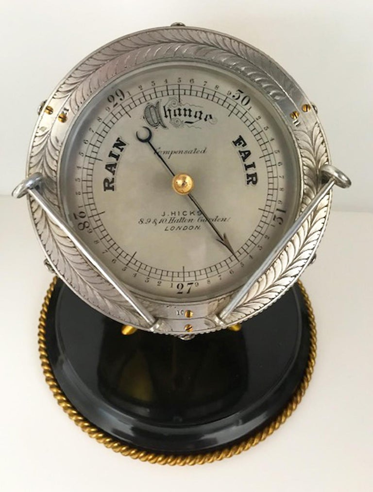 Desk Barometer by James Joseph Hicks, Hatton Garden, circa 1890 For ...