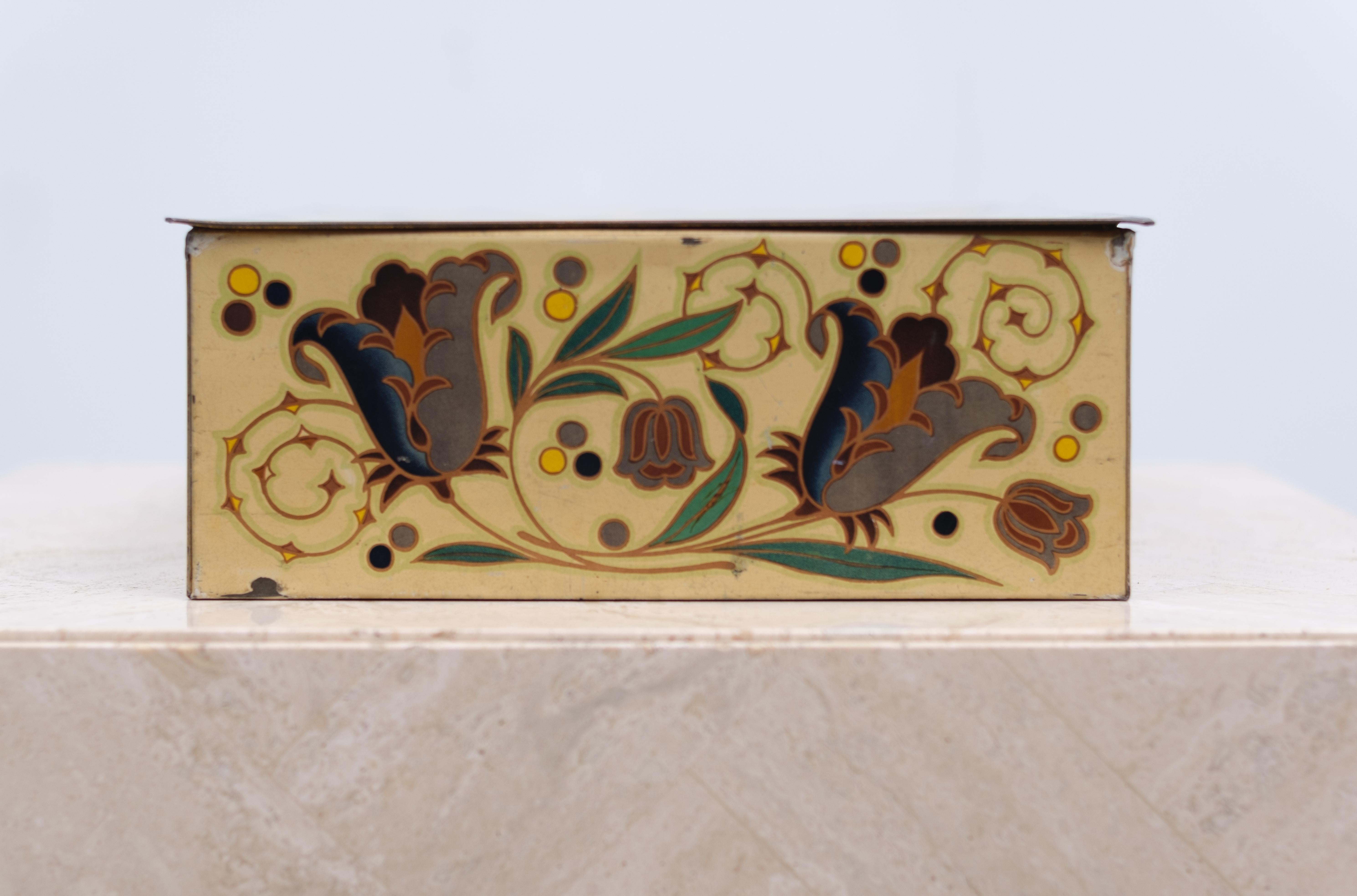 Tin Plated Box 1920/30 Wed J Bekkers Zoon Dordrecht Holland at 1stDibs ...