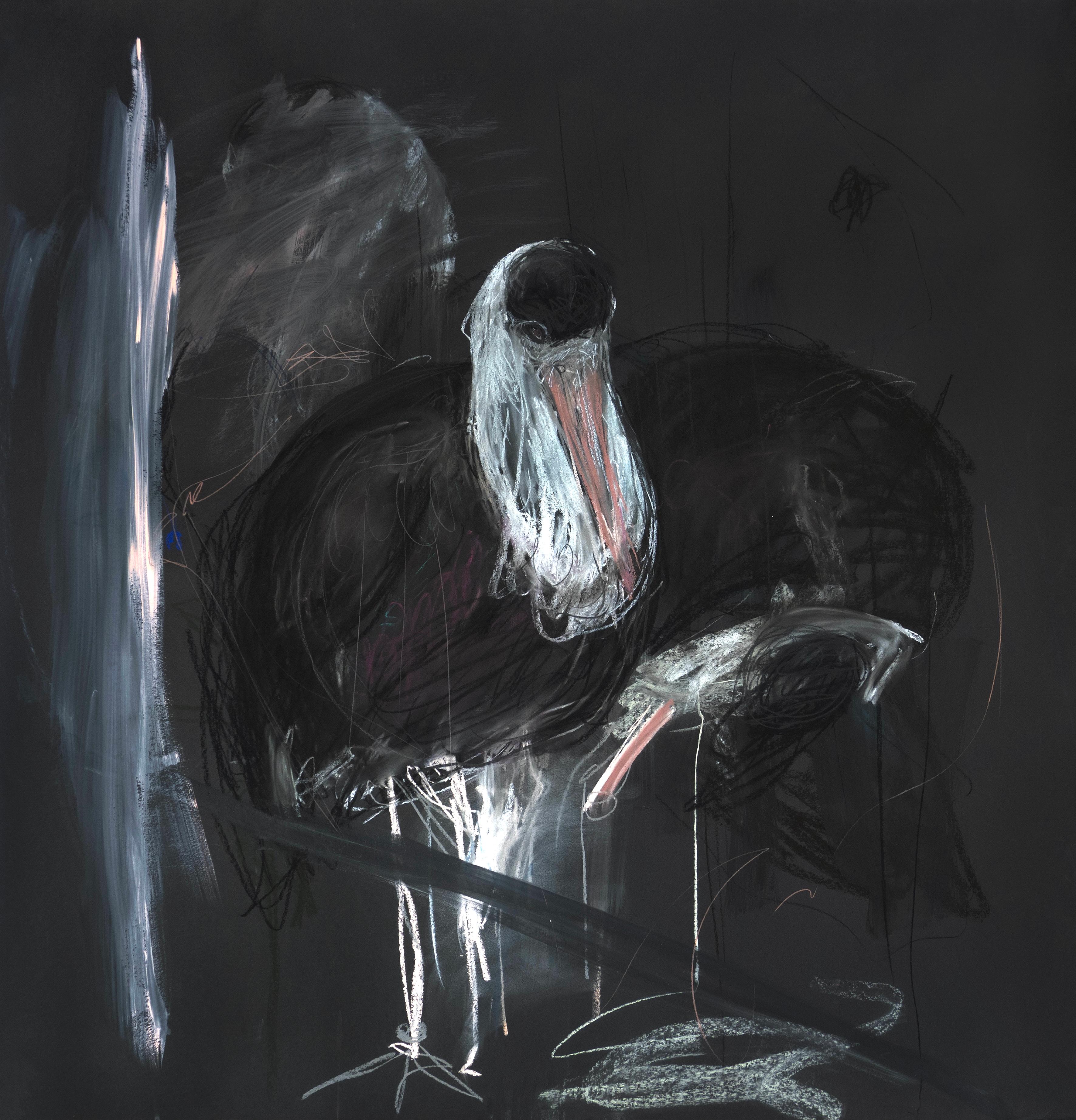 Tina Ribarits - Analogue Storks - Contemporary Animal Print For Sale at ...
