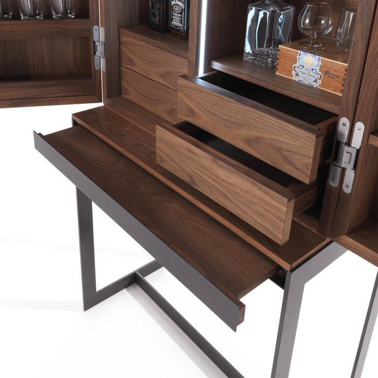 Tino Walnut Bar For Sale at 1stDibs