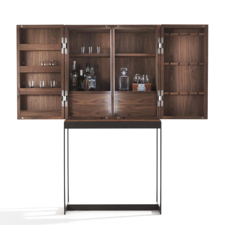 Tino Walnut Bar For Sale at 1stDibs