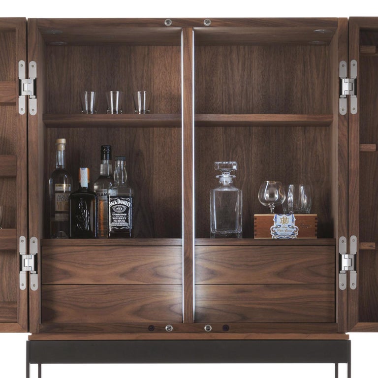 Tino Walnut Bar For Sale at 1stDibs