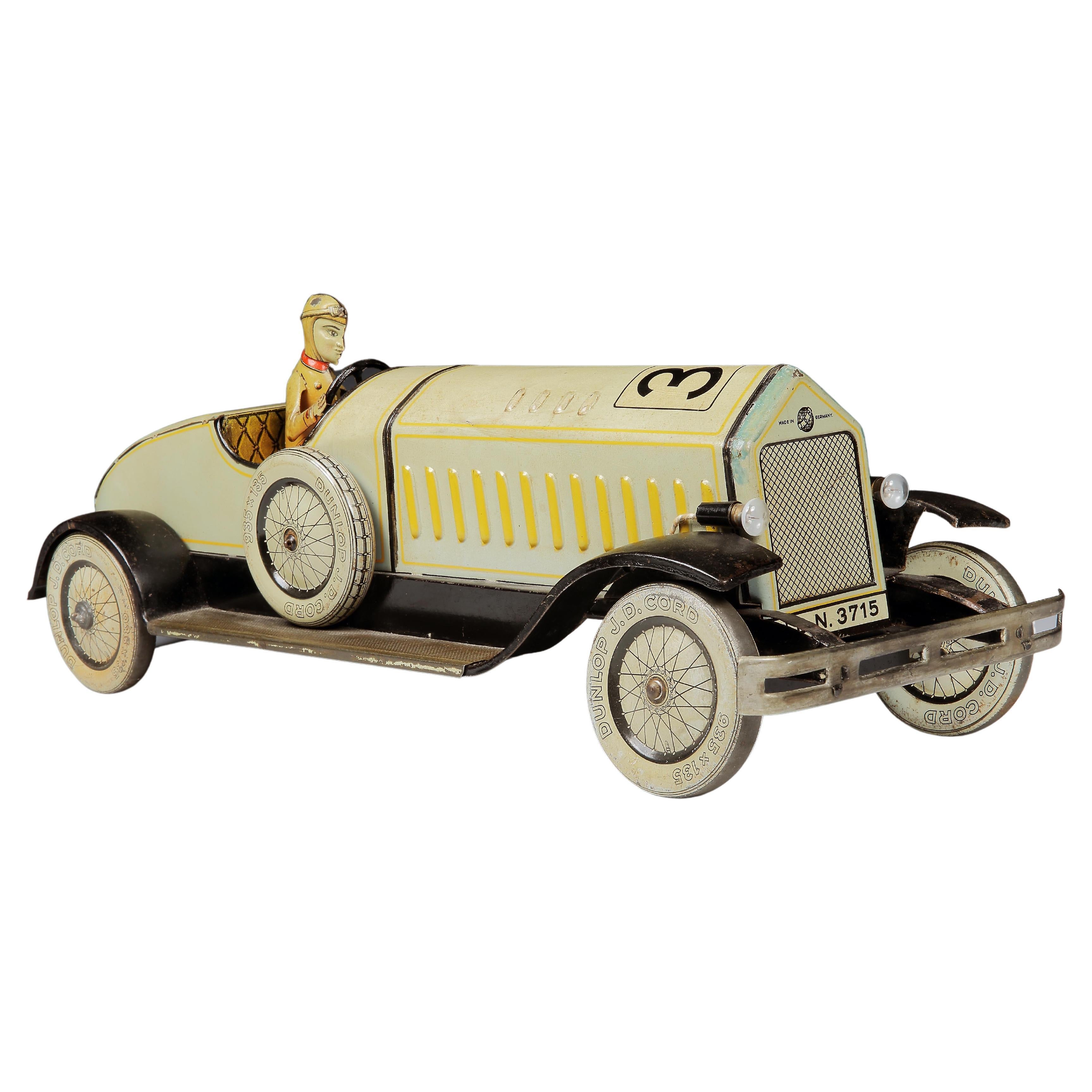 Mid-Century Vintage French Metal Pedal Car in Blue Azure, circa 1950s ...