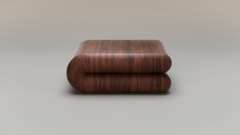 Tinted Oak Chubby Coffee Table by Arthur Vallin For Sale at 1stDibs