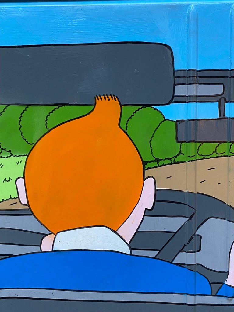 Tintin and Snowy: Ride in a 2CV For Sale at 1stDibs