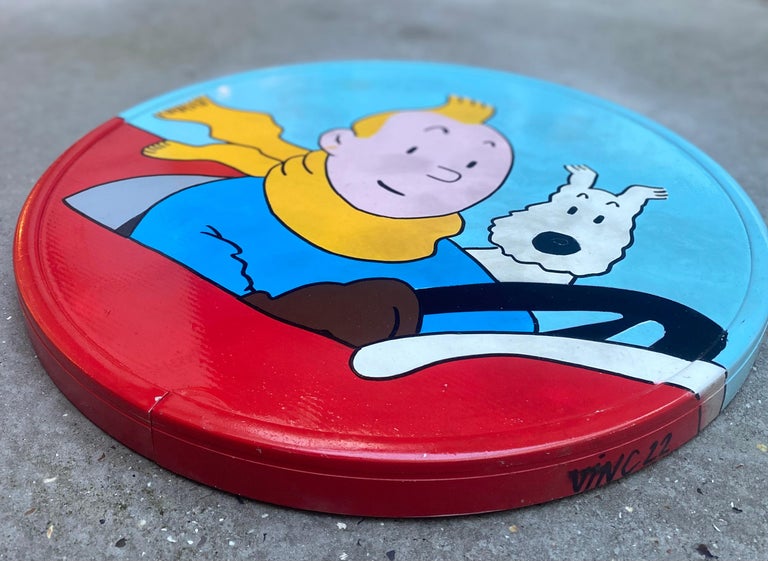Tintin and Snowy in Amilcar, Vinc For Sale at 1stDibs