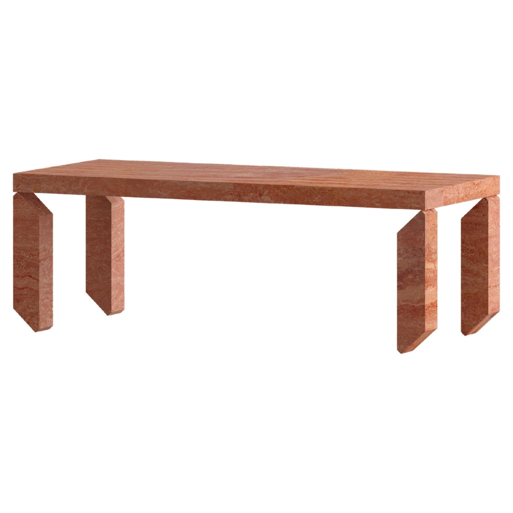 Atelier Orange Oak and Marble Coffee Table at 1stDibs