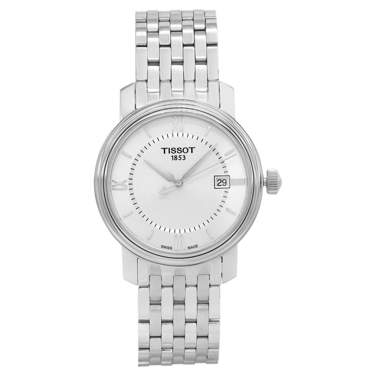 Tissot Bridgeport Steel Silver Dial Mens Quartz Watch T097.410.11.038.00 For Sale at 1stDibs