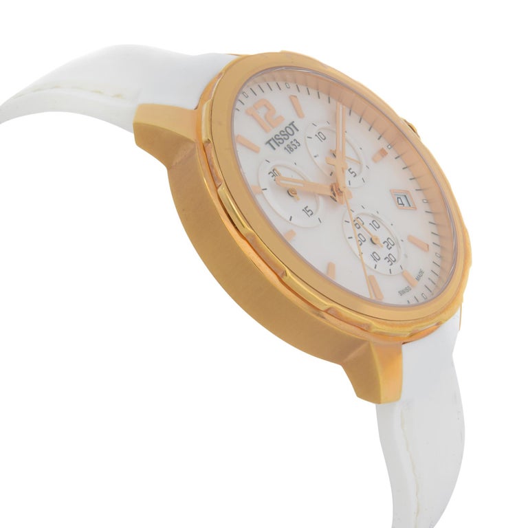 Tissot Dressport 33mm Steel Leather MOP Quartz Ladies Watch T050.217.36 ...