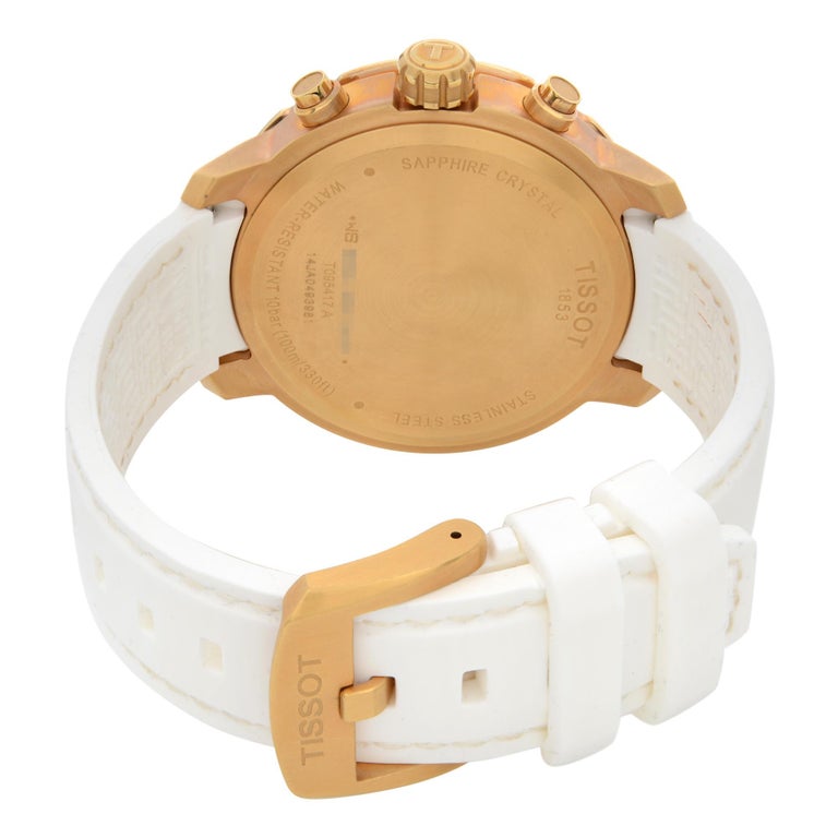 Tissot Dressport 33mm Steel Leather MOP Quartz Ladies Watch T050.217.36 ...