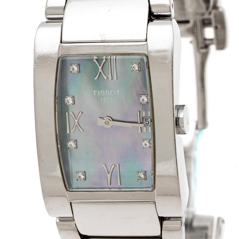 Tissot Purple Mother Of Pearl Generosi-T T007309A Women's Wristwatch 24 ...