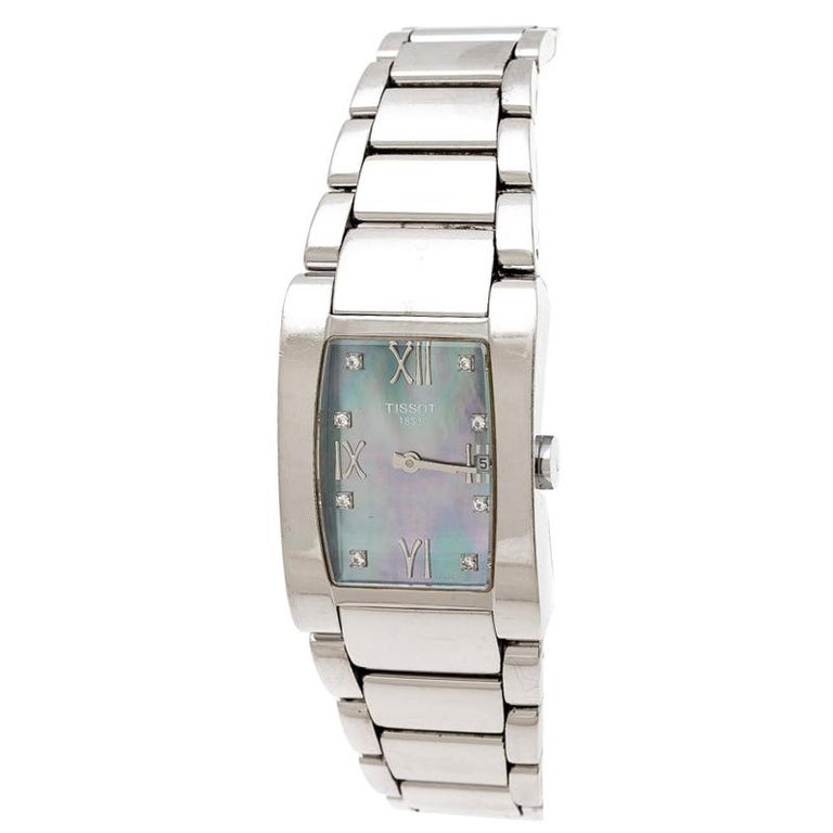 Tissot Purple Mother Of Pearl Generosi-T T007309A Women's Wristwatch 24 ...