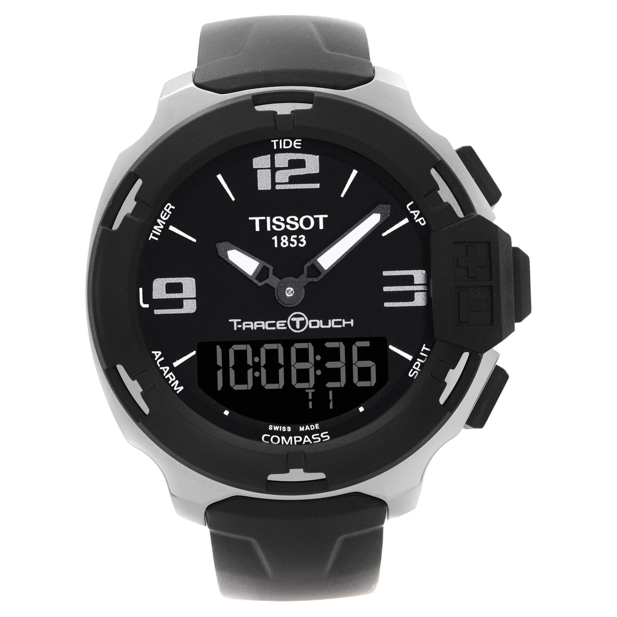 Tissot T-Race Touch Steel Black Dial Quartz Mens Watch T081.420.17.057.02 For Sale at 1stDibs