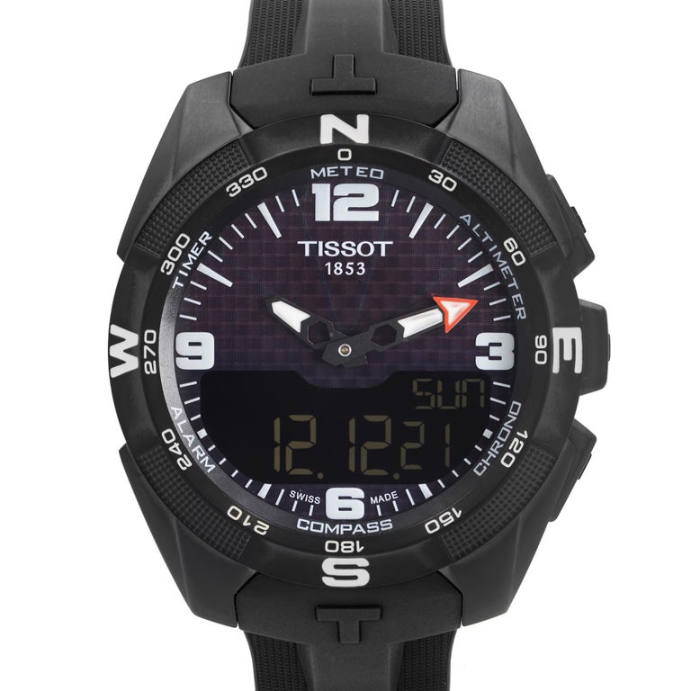 Tissot T-Touch Expert Solar Titanium Black Quartz Mens Watch T091.420.47.057.01 For Sale at 1stDibs