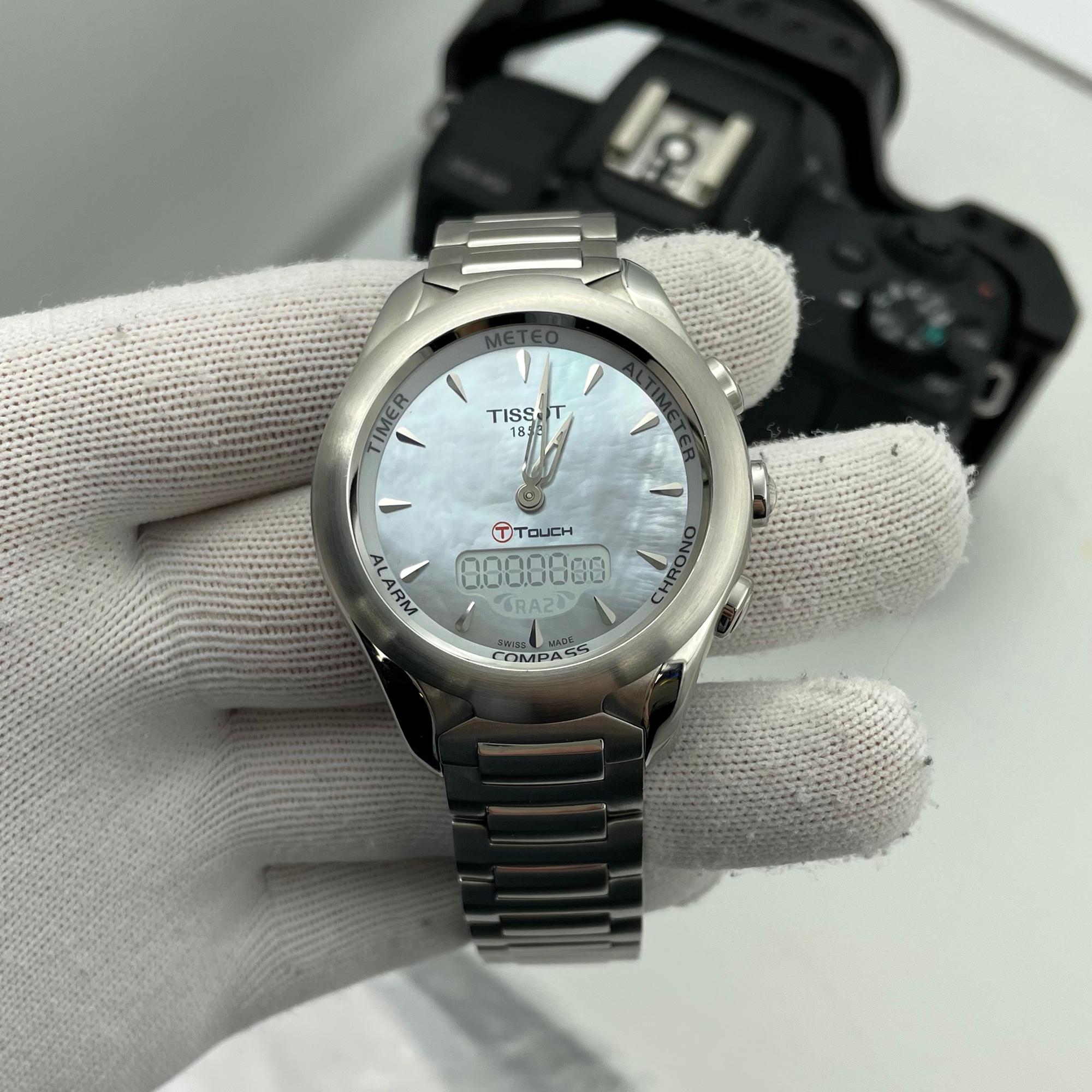 Tissot T-Touch Solar Steel Mop Dial Ladies Smart Watch T075.220.11.101 ...