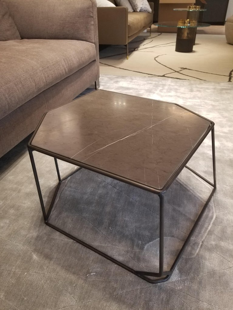 Titanium Stone W Side Table For Sale at 1stDibs