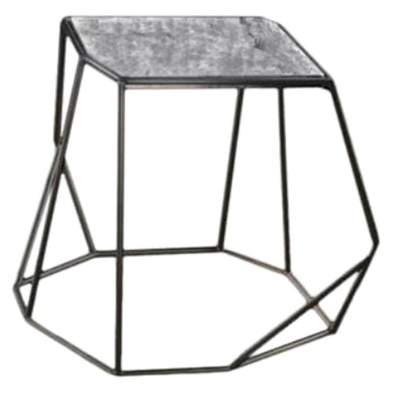 Titanium Stone W Side Table For Sale at 1stDibs