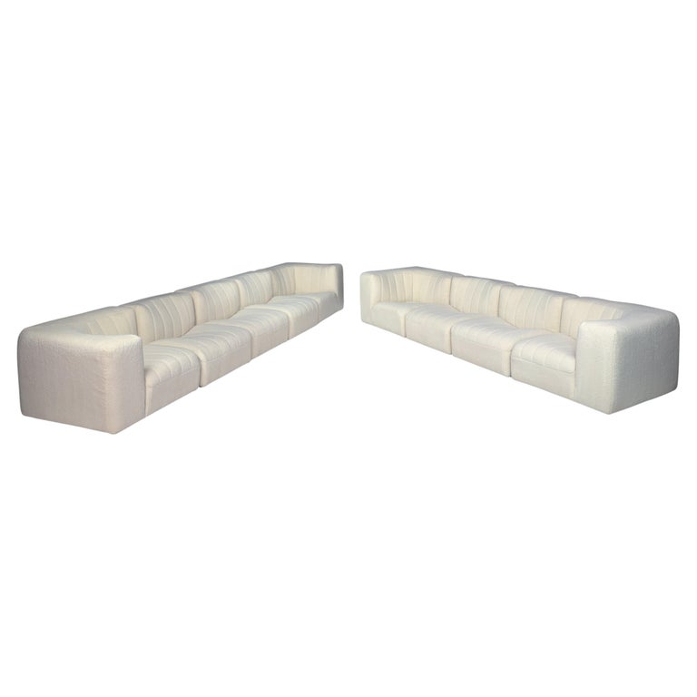 Tito Agnoli for Arflex, Modular Sofa model '9000', in Teddy Re ...