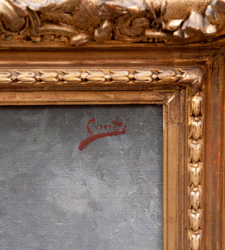 Tito Conti (Firenze, 1842 – 1924) - Portrait of a Buttero For Sale at ...