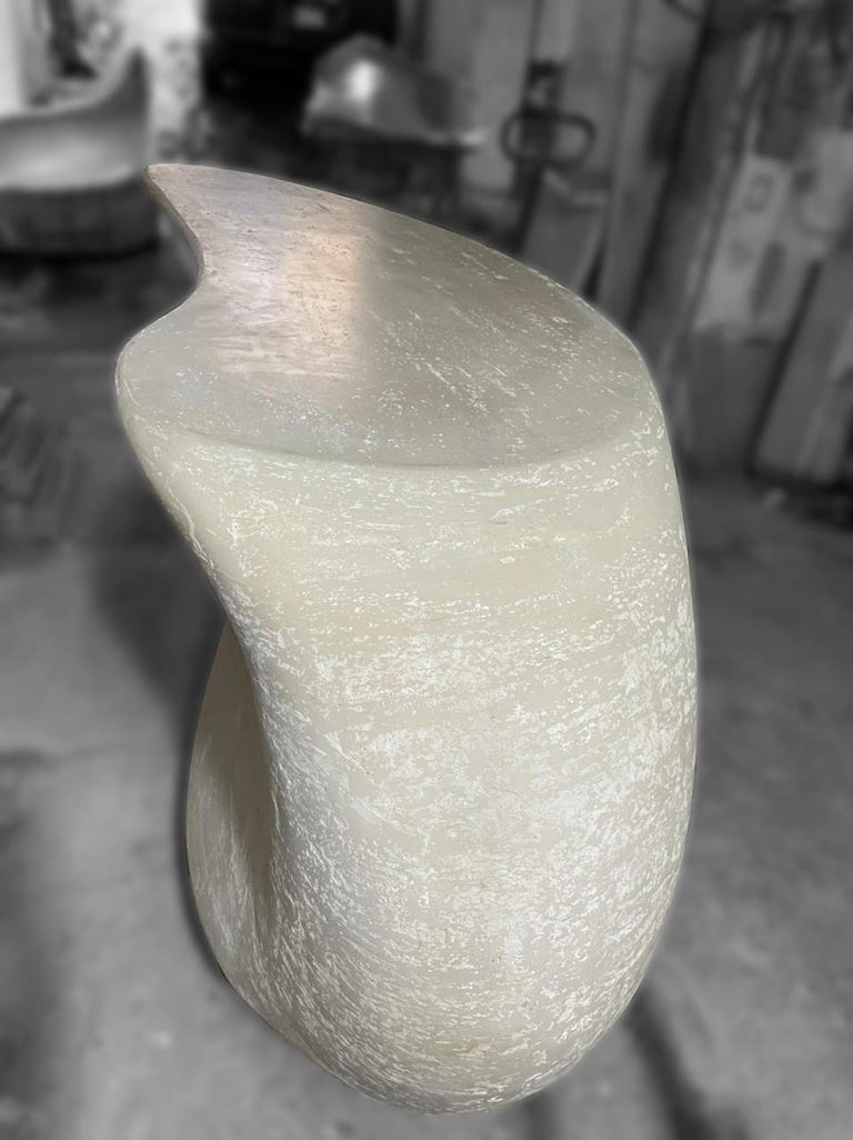 "TIVOLI" Collectible Design Sculptured Cast Travertine Bar Counter ...