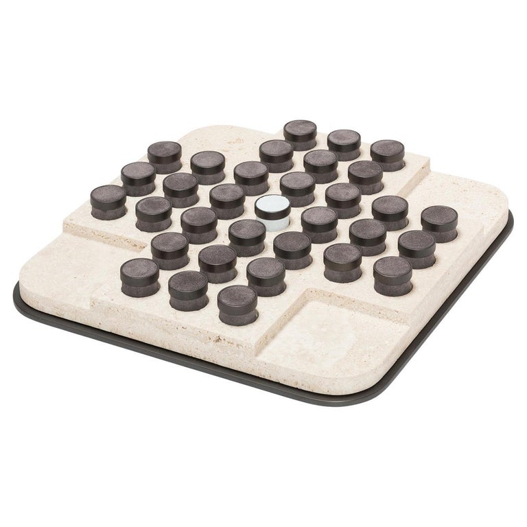 Tivoli Square Marble Solitaire Set For Sale at 1stDibs