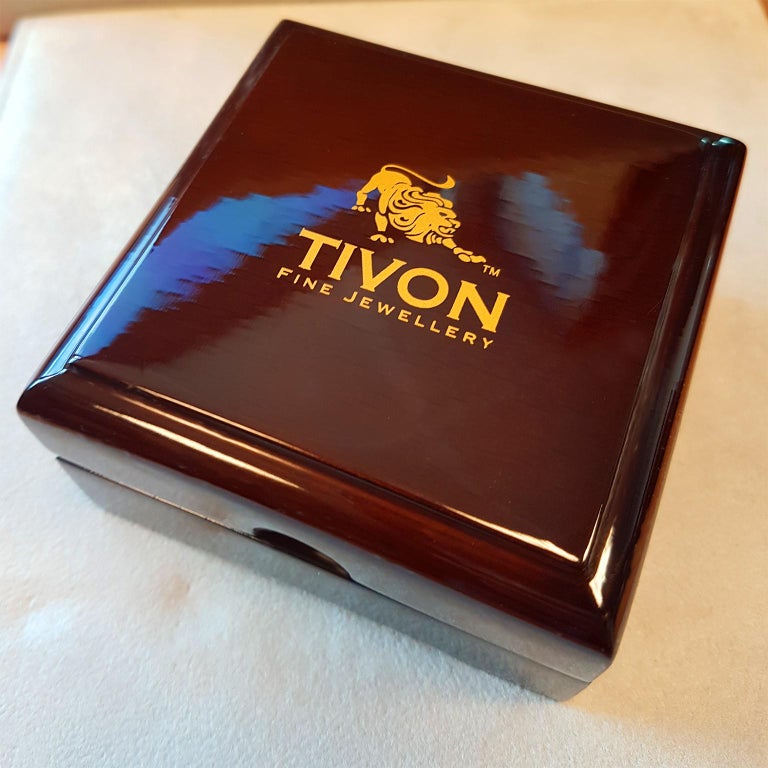 Tivon 18 Carat White Gold AAAA Emerald-Cut Tanzanite and Diamond ...