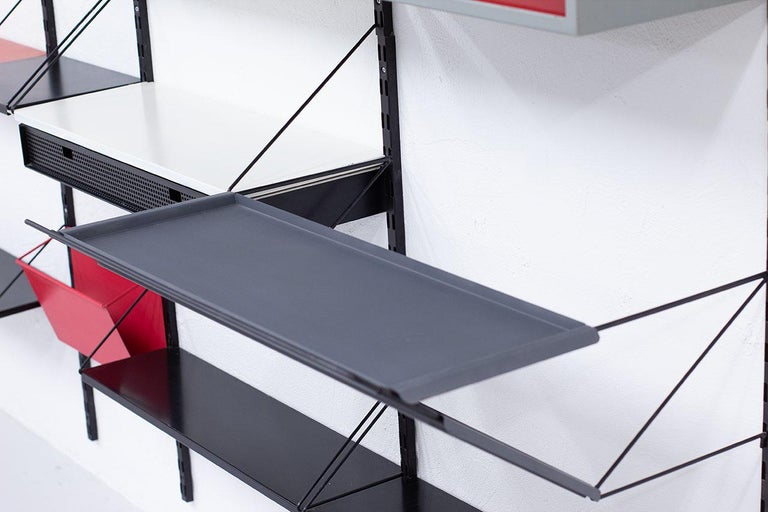 Tjerk Reijenga Shelving Wall Unit by Pilastro, Holland, 1960 For Sale ...