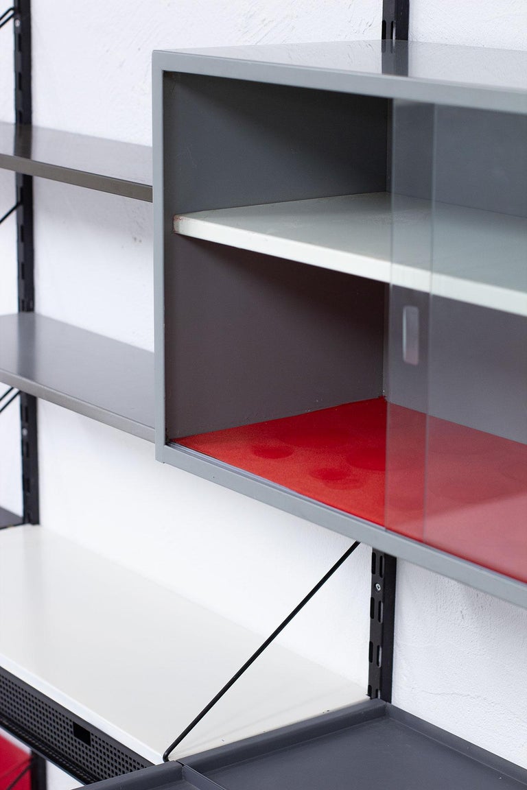Tjerk Reijenga Shelving Wall Unit by Pilastro, Holland, 1960 For Sale ...