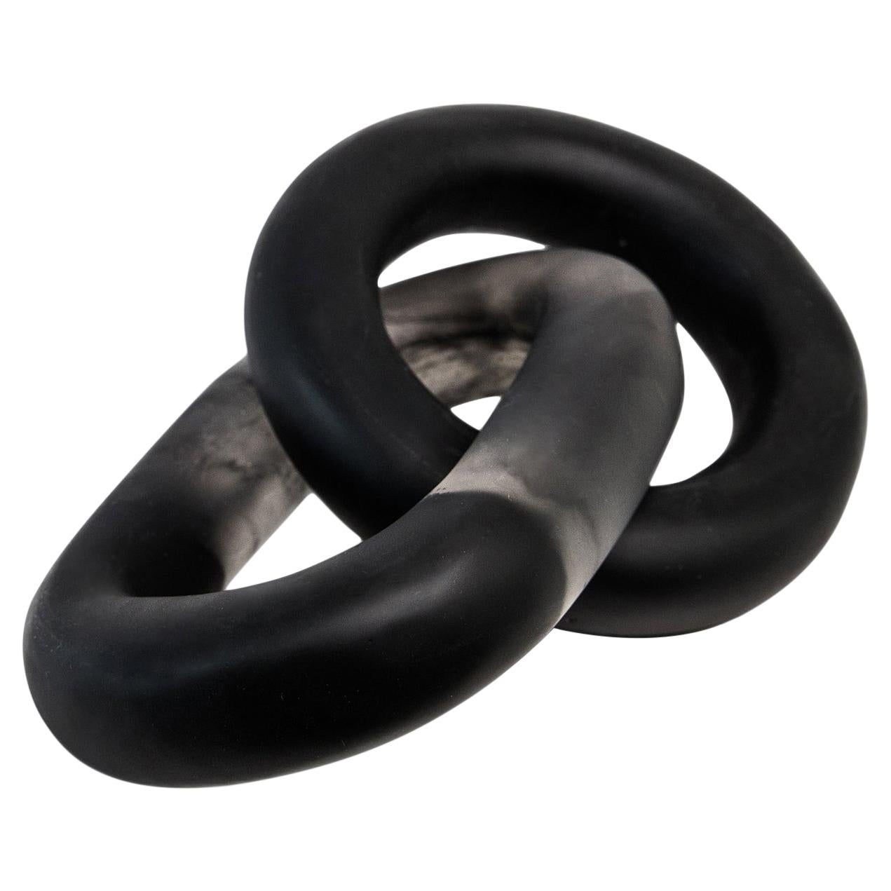 Twelve Foot Long Hanging Chain Sculpture in Concrete, Resin and Wood ...