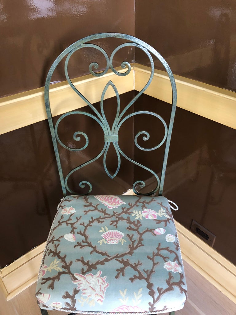 to Die for Very Large Wrought Iron and Glass Dining Table with 8 ...