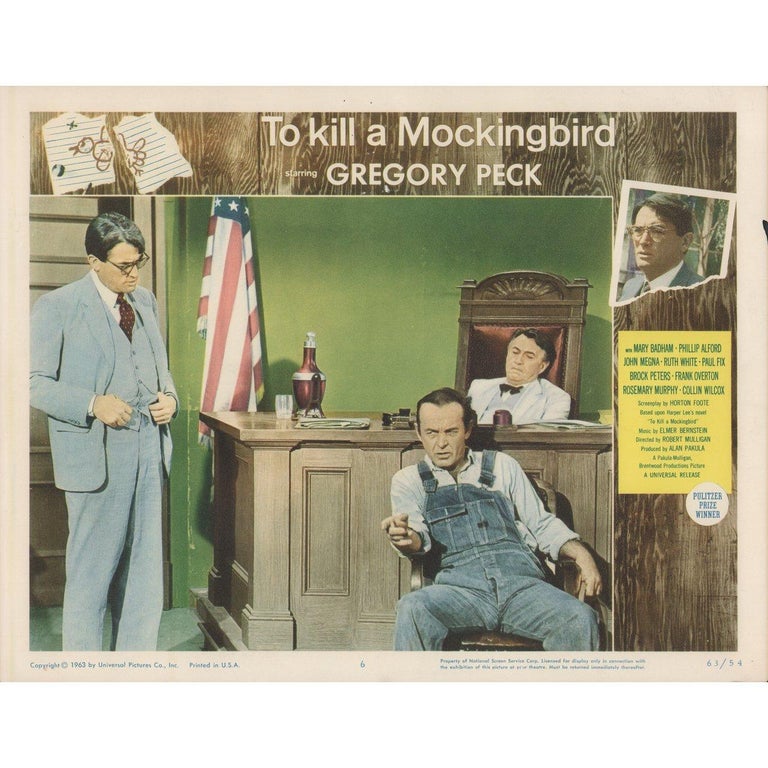 To Kill a Mockingbird 1963 U.S. Scene Card For Sale at 1stDibs
