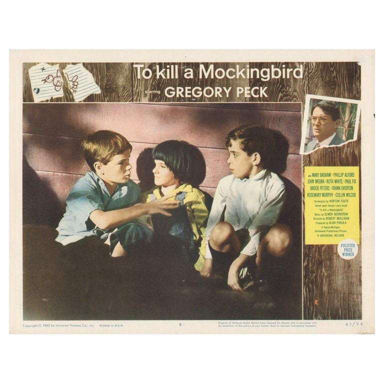 To Kill a Mockingbird 1963 U.S. Scene Card For Sale at 1stDibs