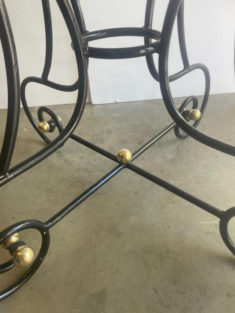 To Swoon Over Maison Jansen Dining Set with Round Table and 4 Lyre ...