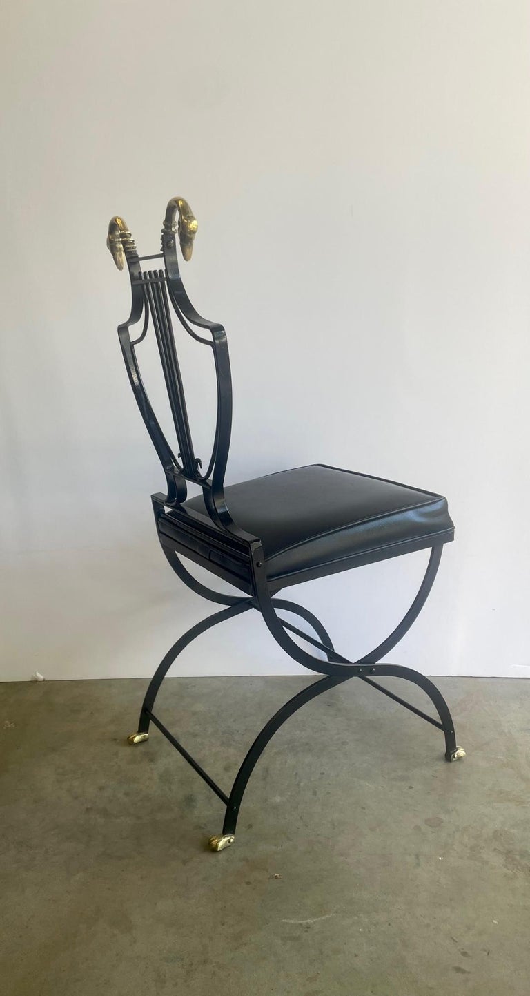 To Swoon Over Maison Jansen Dining Set with Round Table and 4 Lyre ...