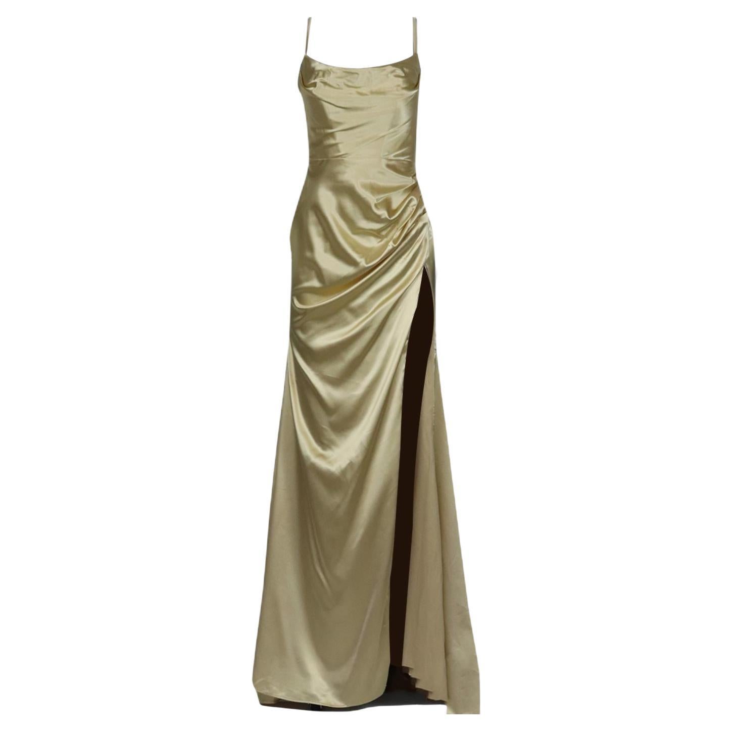 Michelle Mason Open Back Velvet Maxi Dress Us 10 Uk 14 at 1stDibs | uk ...
