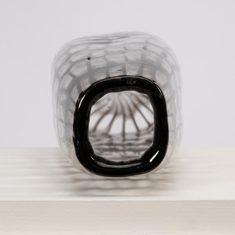 Tobia Scarpa, Italy Murano Blown Glass Large "Occhi" Murrine Vase For ...