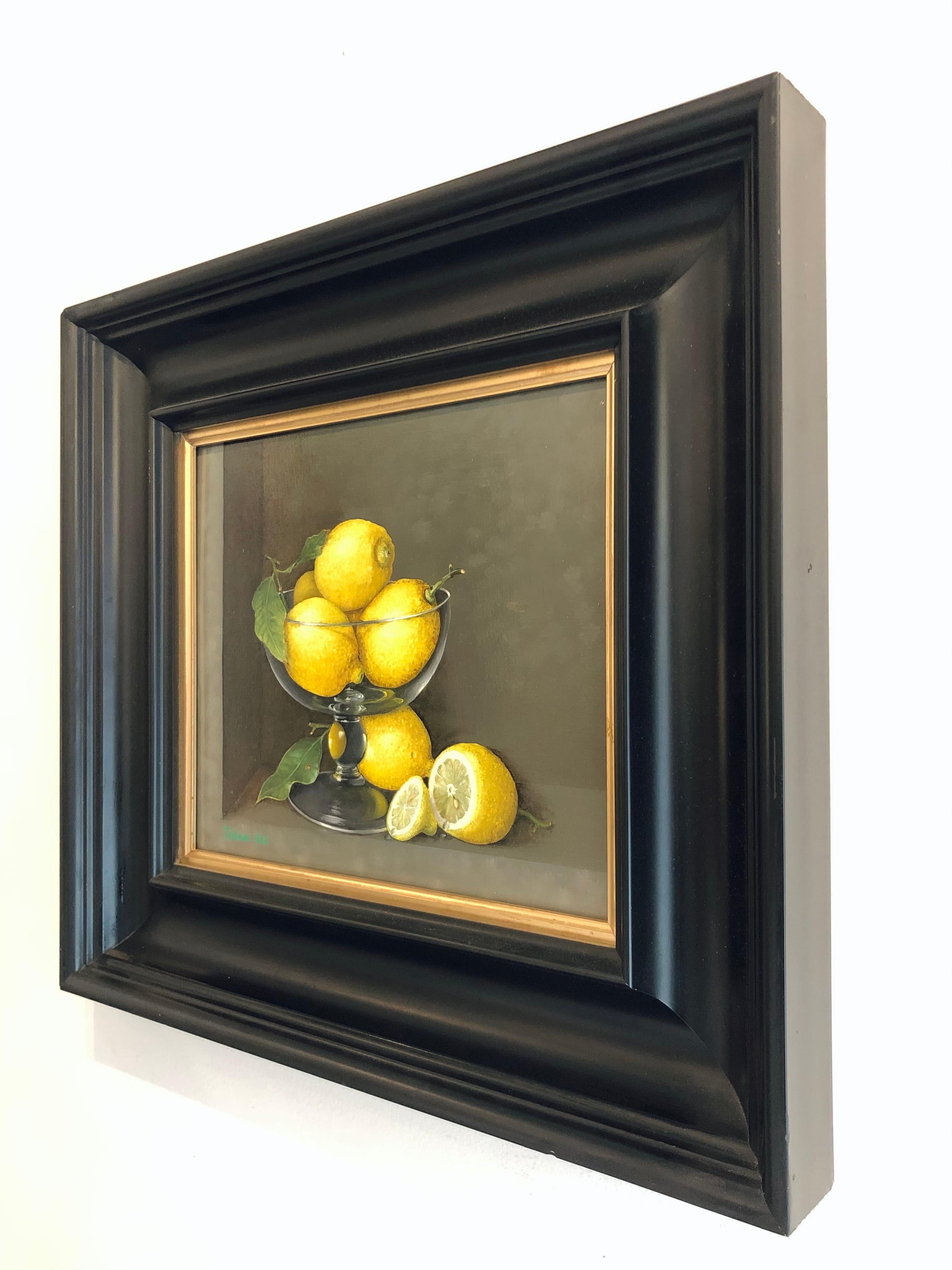 Tobias Harrison - Lemons in a Glass - still life oil painting realism ...