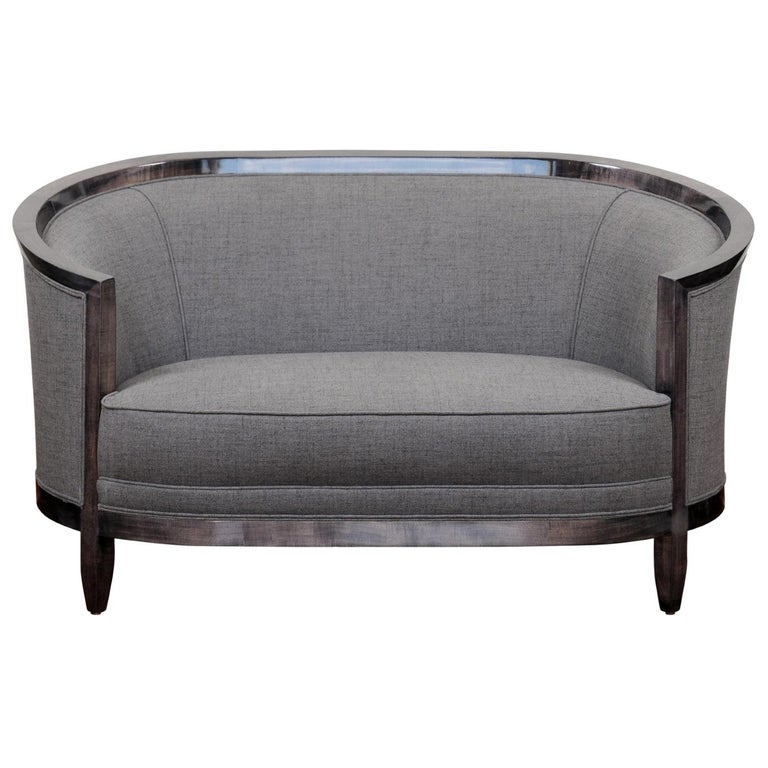 Todd Hase Art Deco-Style Curved Settee at 1stDibs | curved setee, todd ...