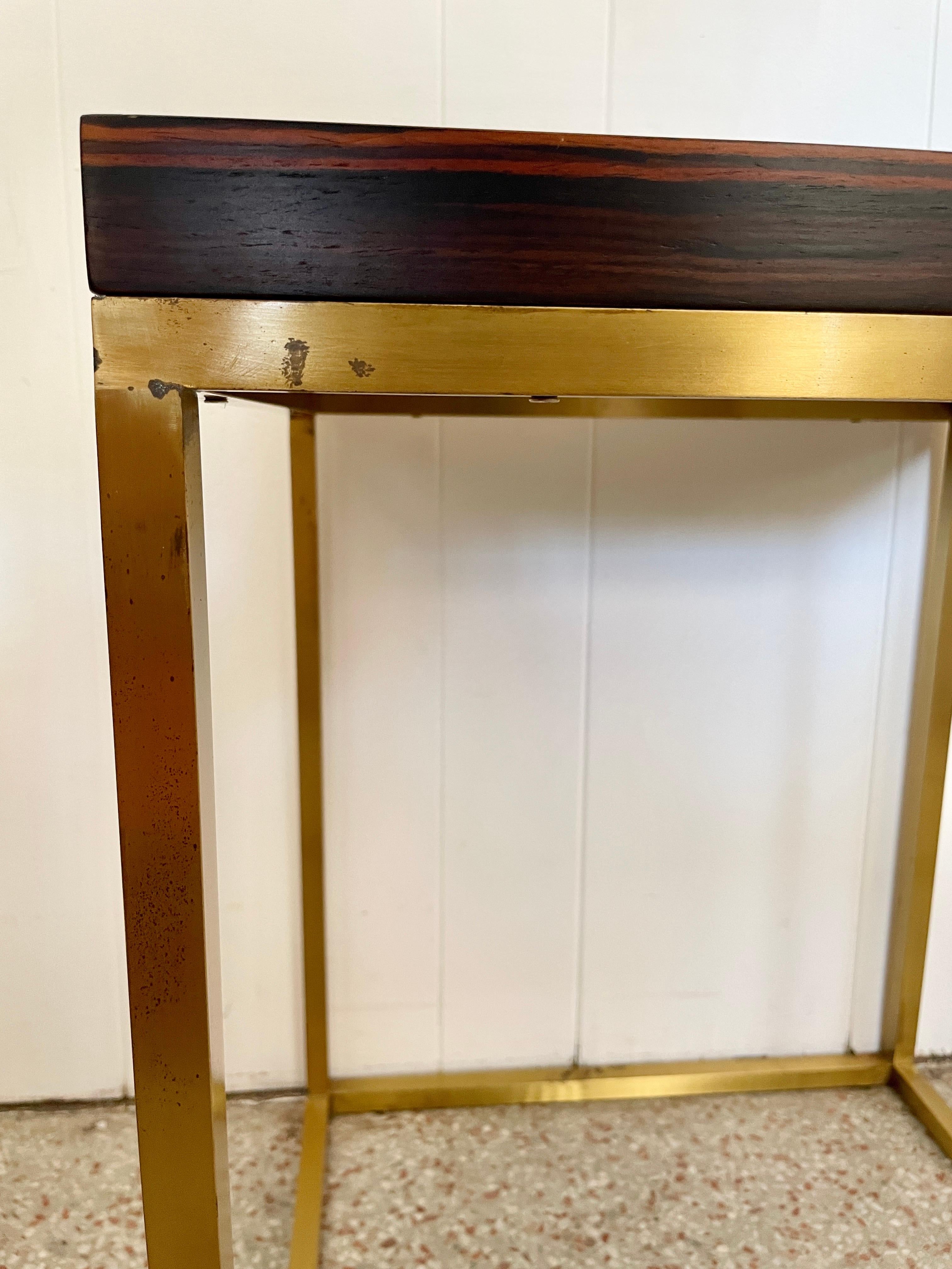 Todd Hase Duval Side Table in Macassar Ebony For Sale at 1stDibs