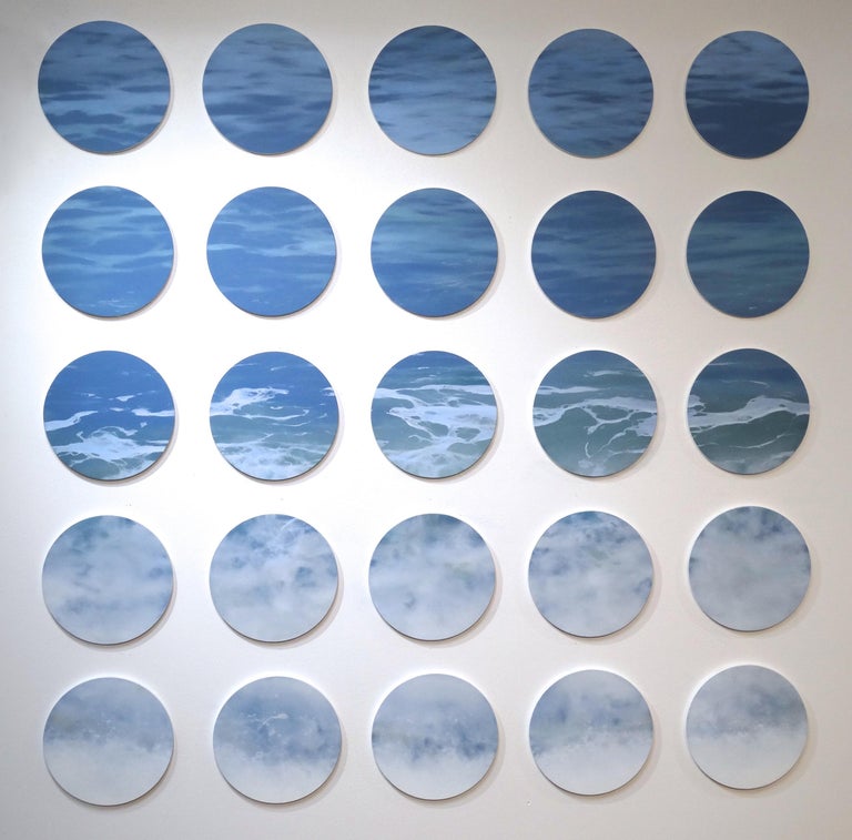 Todd Kenyon - OCEAN SERIES 8, photo-realism, circular frame, waterscape ...