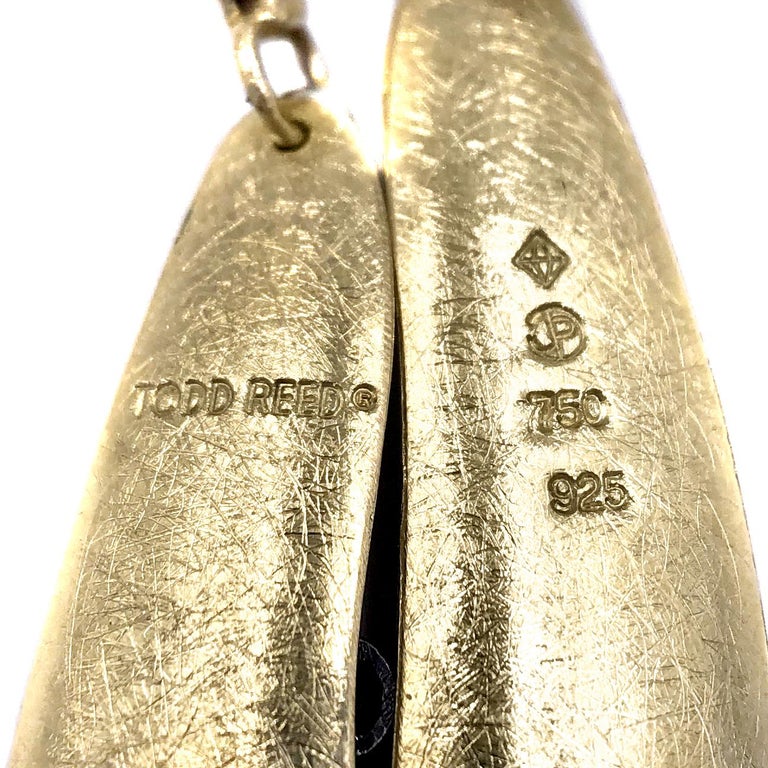 Todd Reed Shimmering Silver Diamond Gold Oxidized Silver Bubble Drop ...