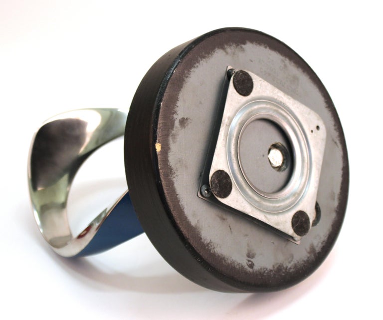 Todd Reuben Modern Abstract Metal Sculpture in Blue at 1stDibs