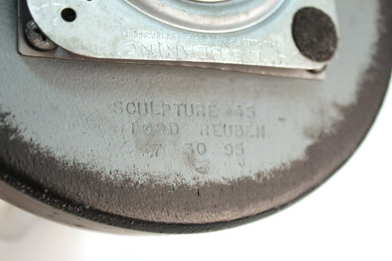 Todd Reuben Modern Abstract Metal Sculpture in Blue at 1stDibs