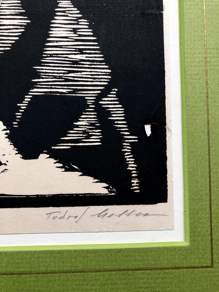 Todros Geller - Hasidic Student Palestine 30s Judaica Woodblock Woodcut ...