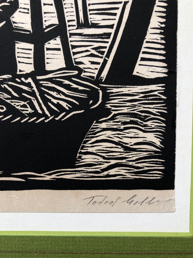 Todros Geller - Jewish Market Peddler Judaica Woodblock Woodcut Print ...