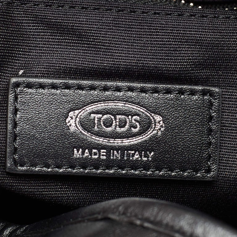 Tod's Black Leather Backpack For Sale at 1stDibs