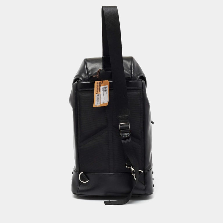 Tod's Black Leather Backpack For Sale at 1stDibs