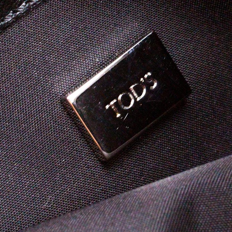 Tod's Brown/Beige Leopard Print Calf Hair Double T Chain Crossbody Bag ...